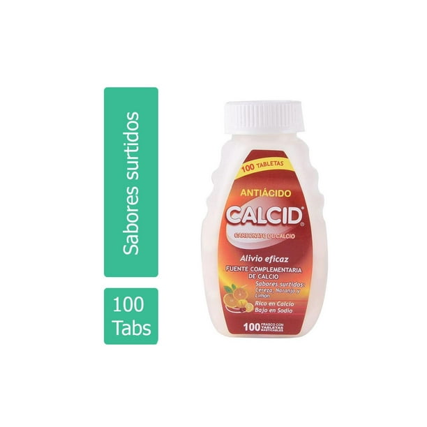 Calcid Frasco Con 100 Tabletas Masticables Sabores Surtidos | Bodega ...