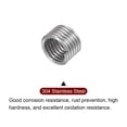 Uxcell M6 x 1 1.5D 9mm 304 Stainless Steel Wire Thread Insert Threaded ...