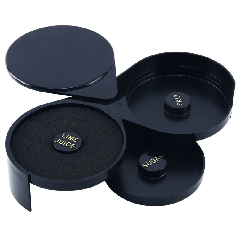 3 Tier Bar Glass Rimmer Margarita Cocktail Sugar Salt Rim Bar Bartender ...