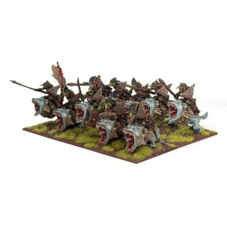 Mantic Games - Kings Of War Goblin Fleabag Riders Regiment (10 ...