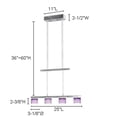 Jesco Lighting - Counter Balance - Four Light Adjustable Pendant-Chrome ...