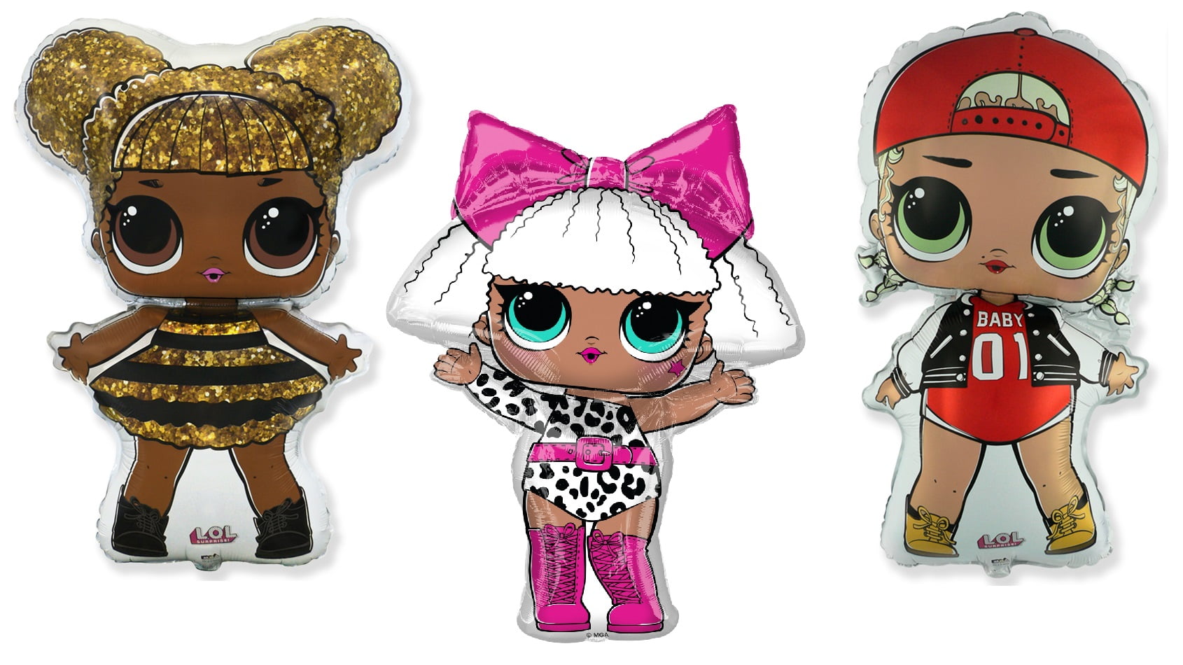 Queen Bee Mc Swag McSwag LOL Surprise Suprise 3 Piece Mylar Foil ...