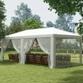 10' x 20' Party Tent, Outdoor Wedding Canopy & Gazebo with Removable ...