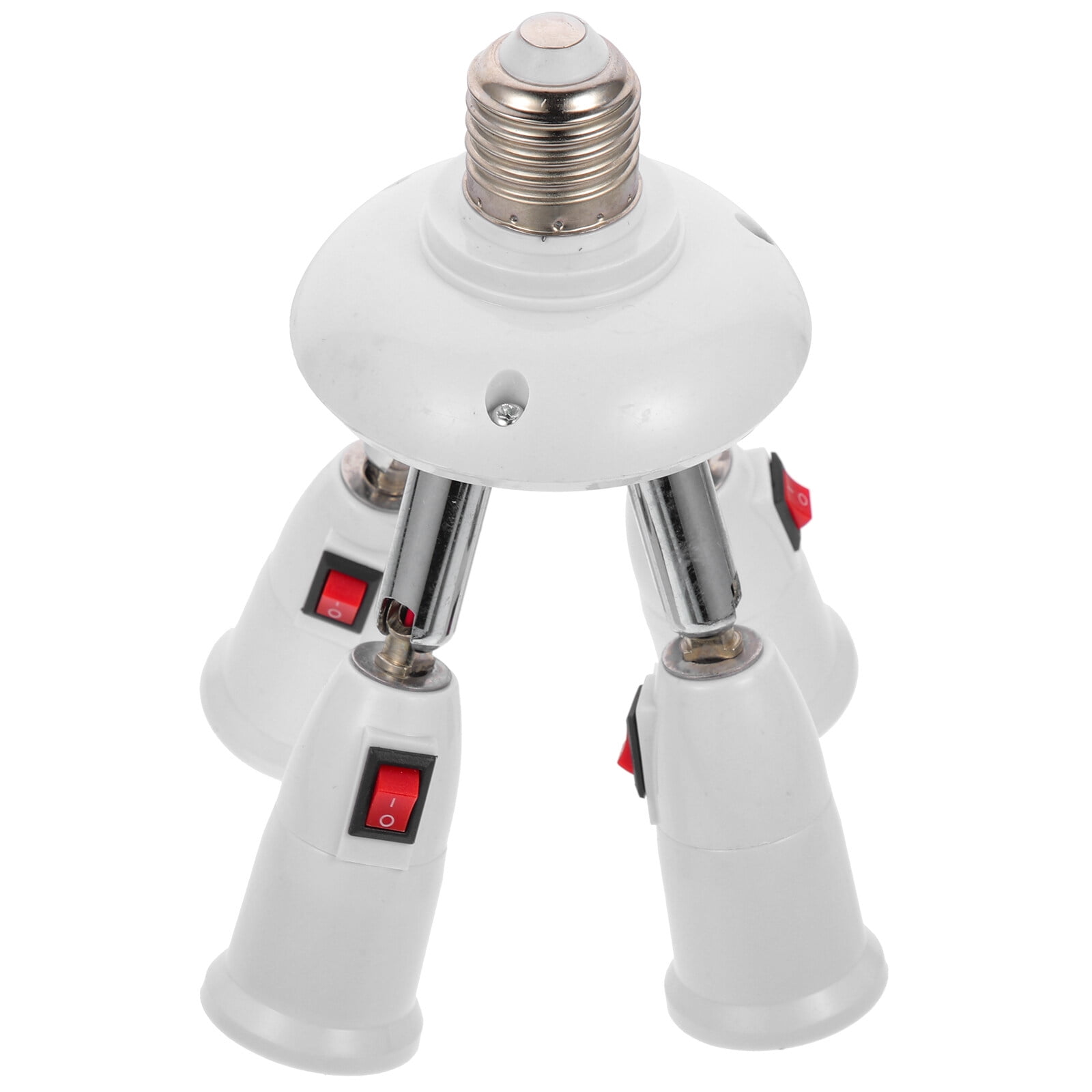 E27 Splitter Socket Adapter 4 In 1 E27 Light Bulb Holder Base Splitter ...