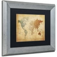 Trademark Fine Art "Time Zones Map of the World" Canvas Art by Michael ...