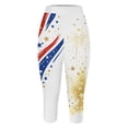 CUZIBR Womens Yoga Pants High Waist Slim Fit Patriotic Graphic July 4Th ...