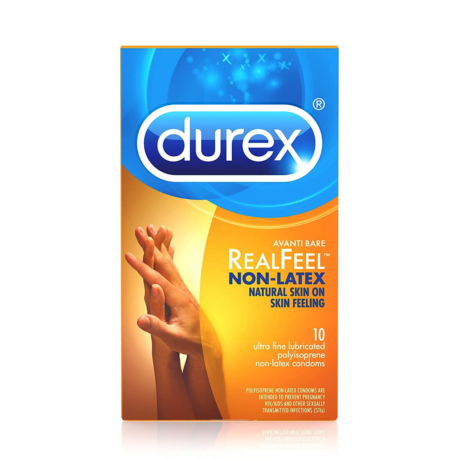 Durex Avanti Bare RealFeel Non-Latex Condom, 10 ct - Walmart.com