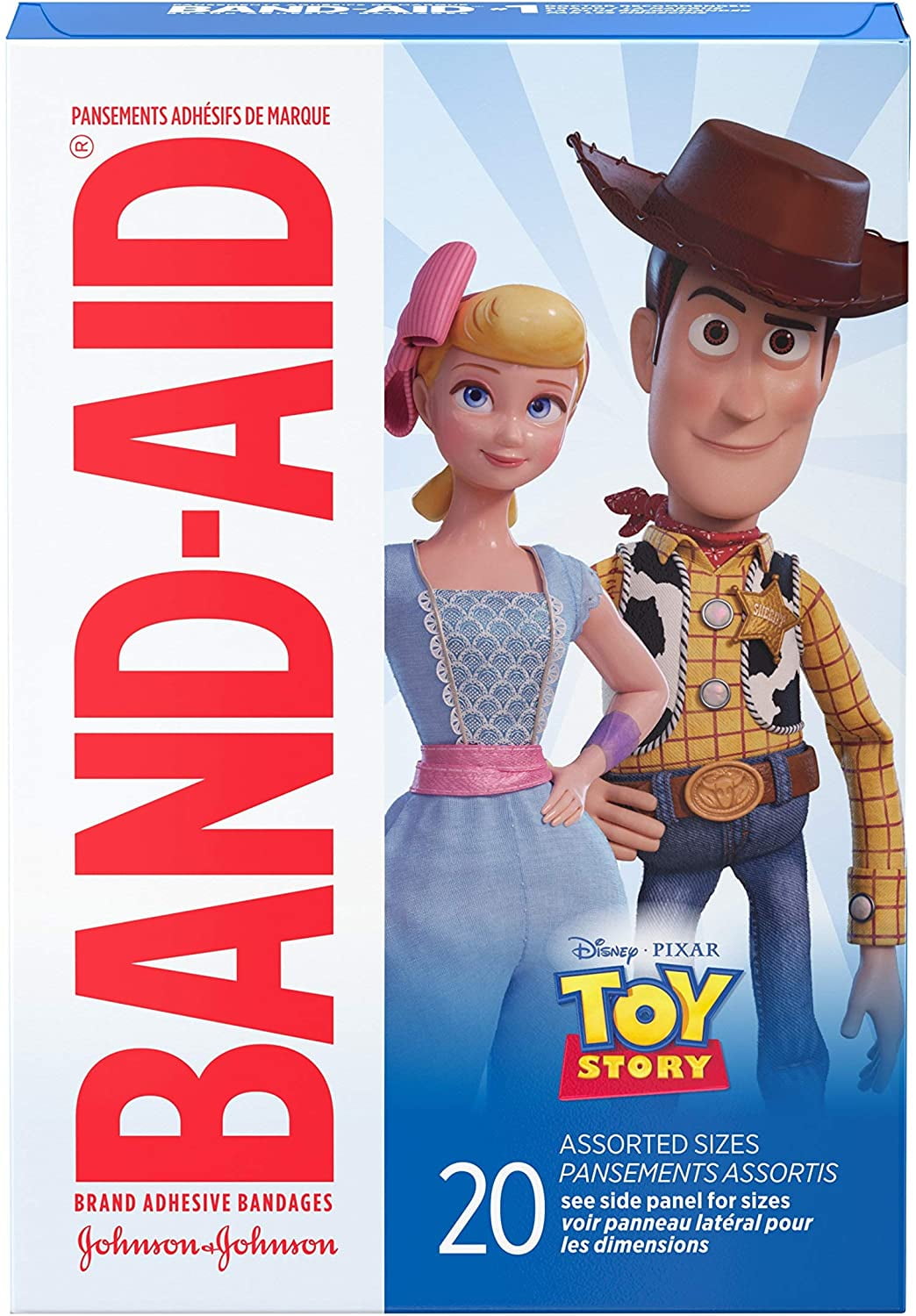 Band-Aid Bandages, Disney/Pixar Toy Story 4, Assorted Sizes 20 ct (Pack ...