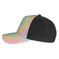 Curved Design Along The Top Of The Baseball Cap Reinforced Adjustable ...