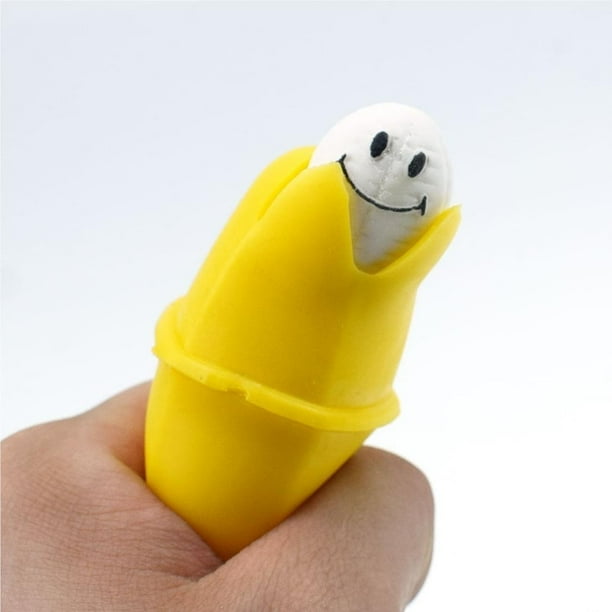 Toy Funny Portable Squeezing Banana Prank Material: This squeezing Toys ...
