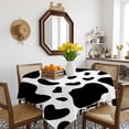 Abstract Dairy Cattle Cow Skin Texture Table Cloth 54x54in, Waterproof ...