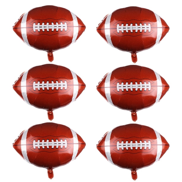 Six 18-inch football shaped football baseball balloons Football party ...