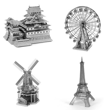 Piececool 3D Puzzles Eiffel Tower Metal Model Kits Building Blocks DIY Assembly Toys Home Decor ...