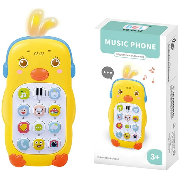 Baby Cell Phone Toy with Lights & Music, Sing & Count Musical Phone Toy ...