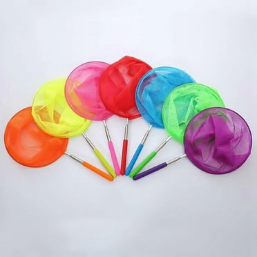 34" Extendable Butterfly Bug Catching Net 8" Round Telescopic Insect ...