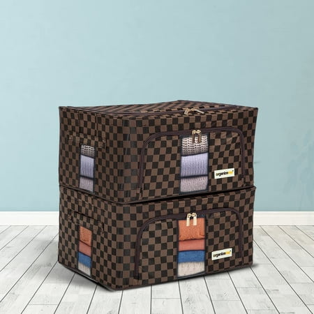 3Pack Frame Storage Box - Clothes Storage Bin Bags Oxford Fabric ...