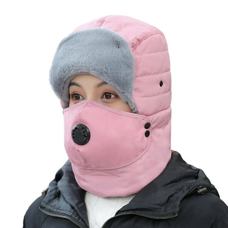 Homgeek Winter Ushanka Hat Waterproof Bomber Hat Windproof Thermal Fur ...