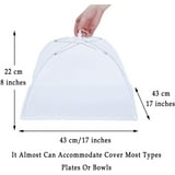 8 Pack 17 Inches Food Covers for Outside,Large Pop-Up Mesh Food Tent ...