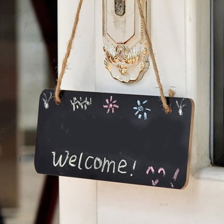 Mini Rectangle Blackboard Wooden Message Board Mini Hanging Blackboard ...