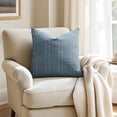 Decorative Linen Check Throw Pillow Covers Neutral Farmhouse Vintage ...