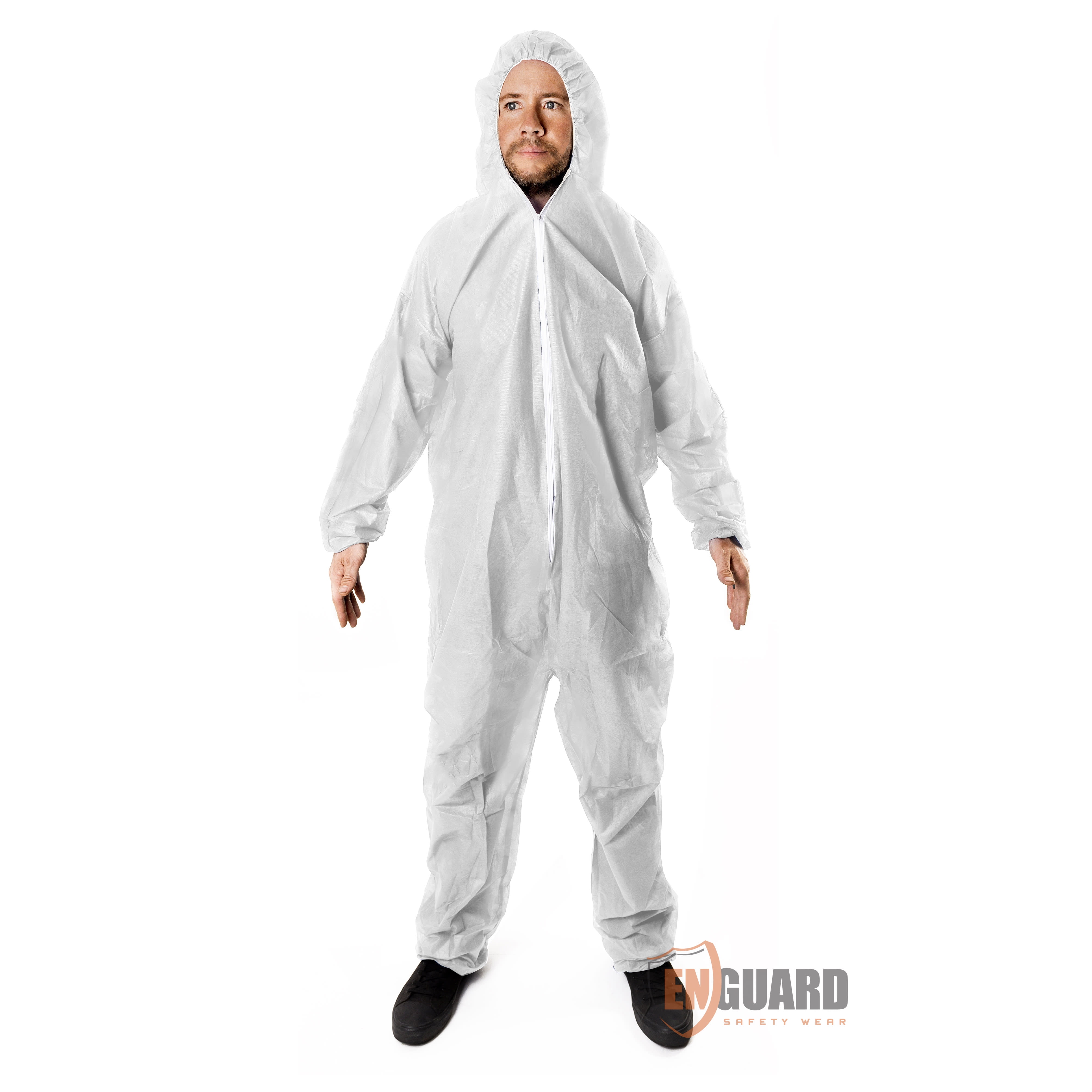 Enguard Hood, Elastic Cuffs, Ankles, Waist. Chemical Protective ...