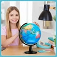 13'' Illuminated World Globe for Adults 720°/360° Rotation Rewritable ...