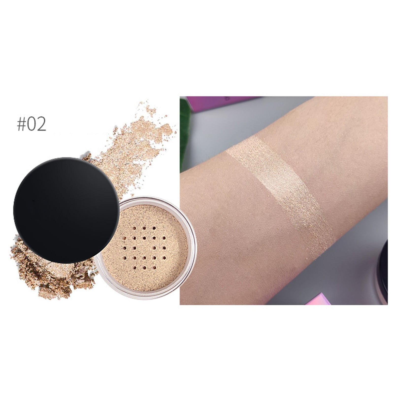 BAODANFU Pearlescent Loose Powder Makeup Powder Long Lasting Makeup ...
