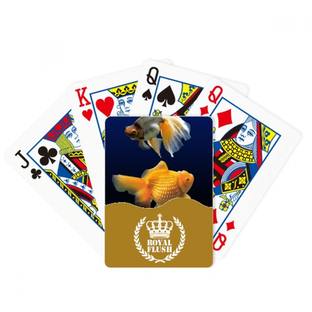 Ocean Fish Science Nature Picture Royal Flush Poker Playing Card Game ...