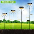 Adjustable 68" 5 Prong Base Shepherd Hooks for Outdoor with 2 Stands ...