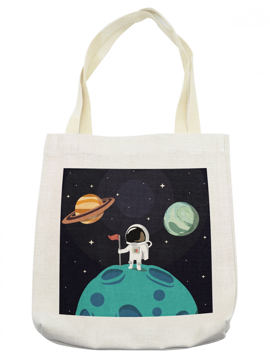 Space Tote Bag, Planets Earth Mercury Galaxy Neptune Pluto Jupiter ...