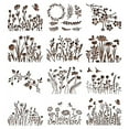 Ikohbadg Garden Fence Large Flower Stencils for DIY Wood Painting ...