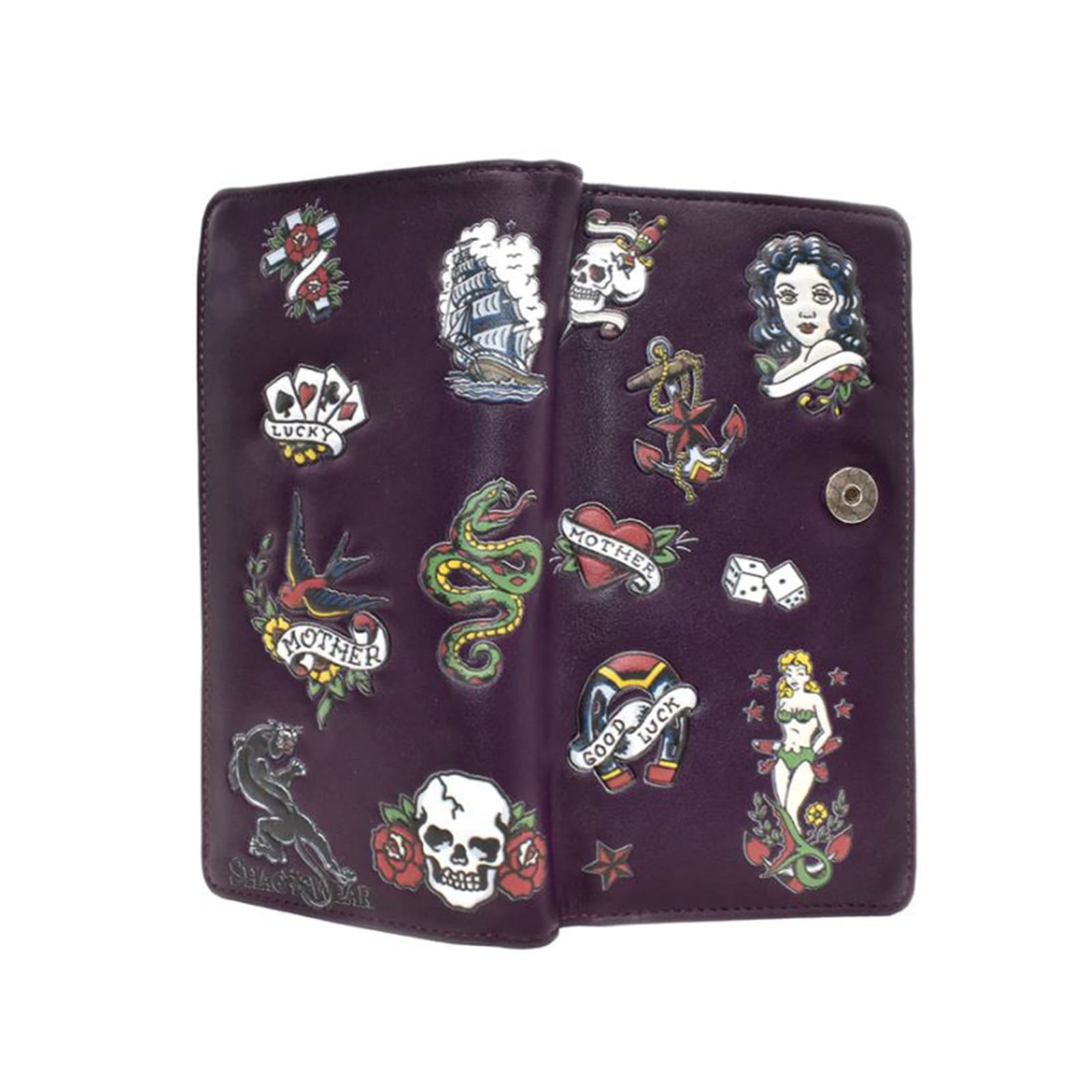 Shagwear Dark Purple Pin Up Wallet - Walmart.com