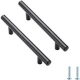 Ravinte 10 Pack 3" Hole Center Kitchen Cabinet Handles Black Cabinet ...