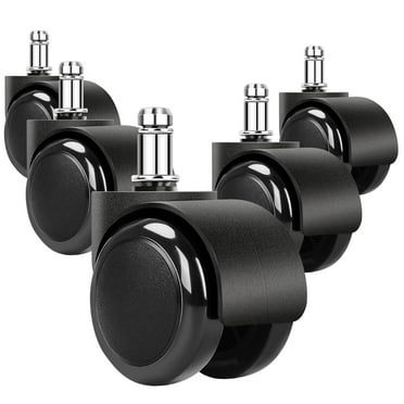 Baweave Caster 4” Office Chair Caster Replacement Wheels Heavy Duty PU ...