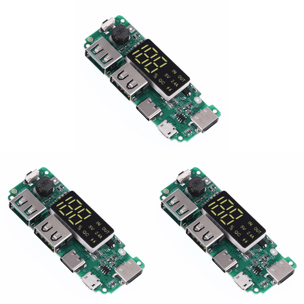 Módulo Cargador Batería Litio USB Dual 18650 2A (tres Puertos Carga) | Walmart en línea