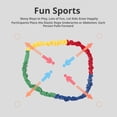 Colorful Elastic Activity Band For Group Play - 4 Color Spliced Fleece ...