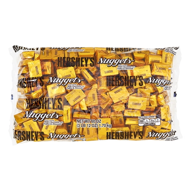 Hershey's Nuggets, Extra Creamy Milk Chocolate Toffee & Almonds Candy ...