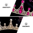 KAKOWELY Party Headbands 1Pack for Little Girl Rosy Rhinestone Tiara ...