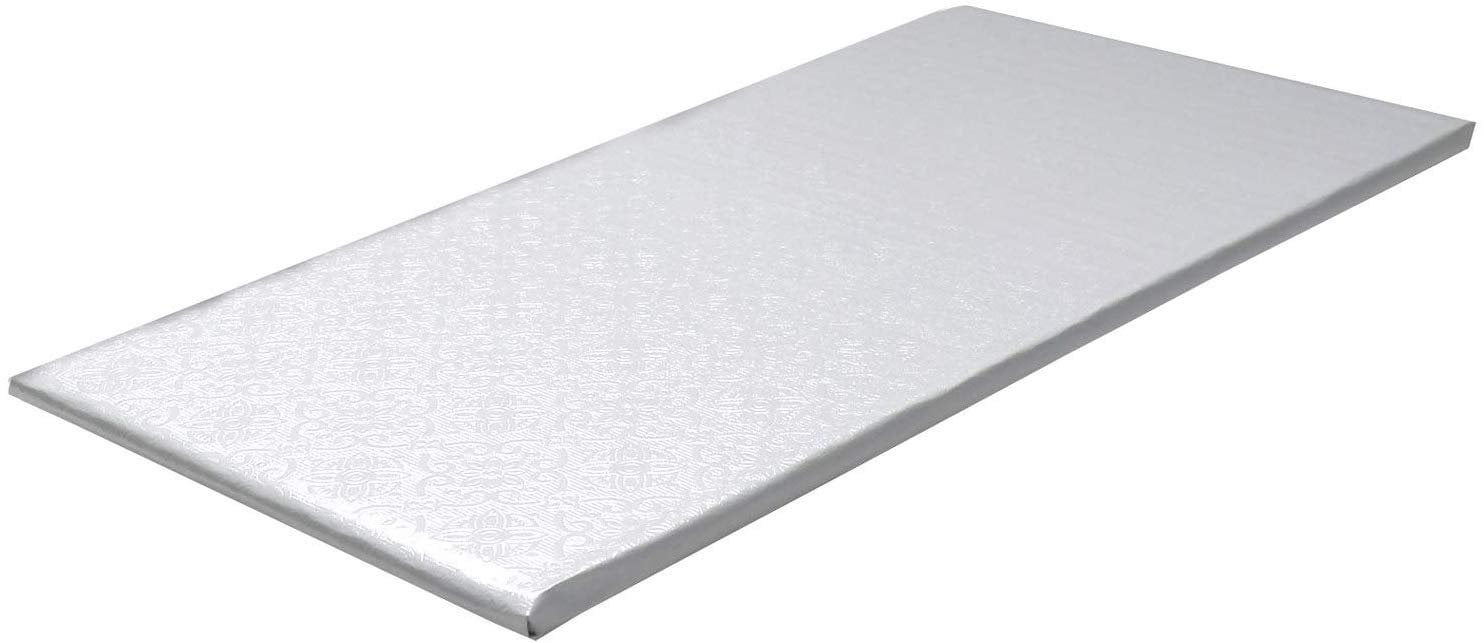 O'Creme Narrow Rectangle "Log" Cake Board Wraparound White Pastry Drum ...