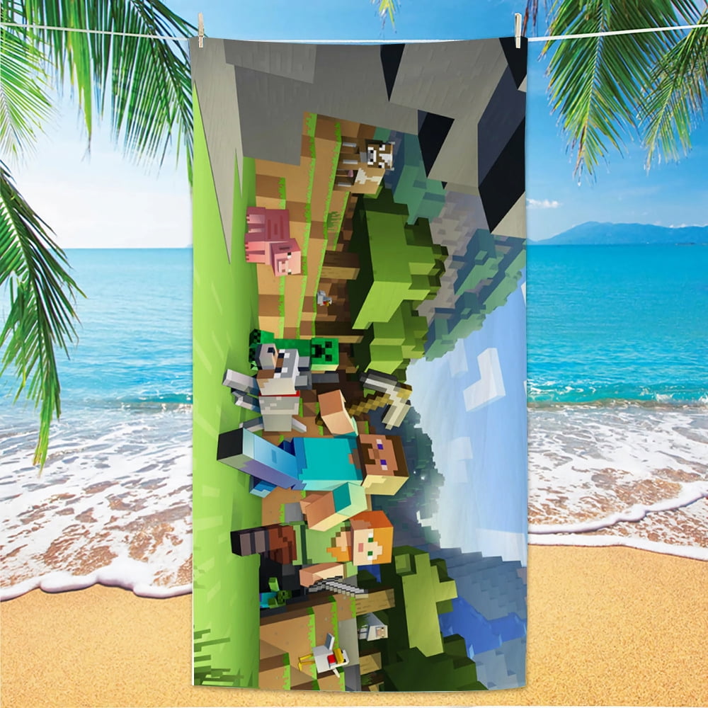 Click here for Trend Hub Minecraft All Season Use Bath Beach Towe... prices