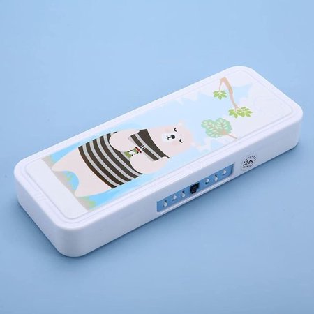 Password Lock Pencil case Cartoon Animals Plastic Stationery Box School ...