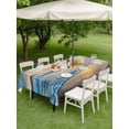 60x102 Rectangle Tablecloth, Sunset Beach Outdoor Tablecloth with ...