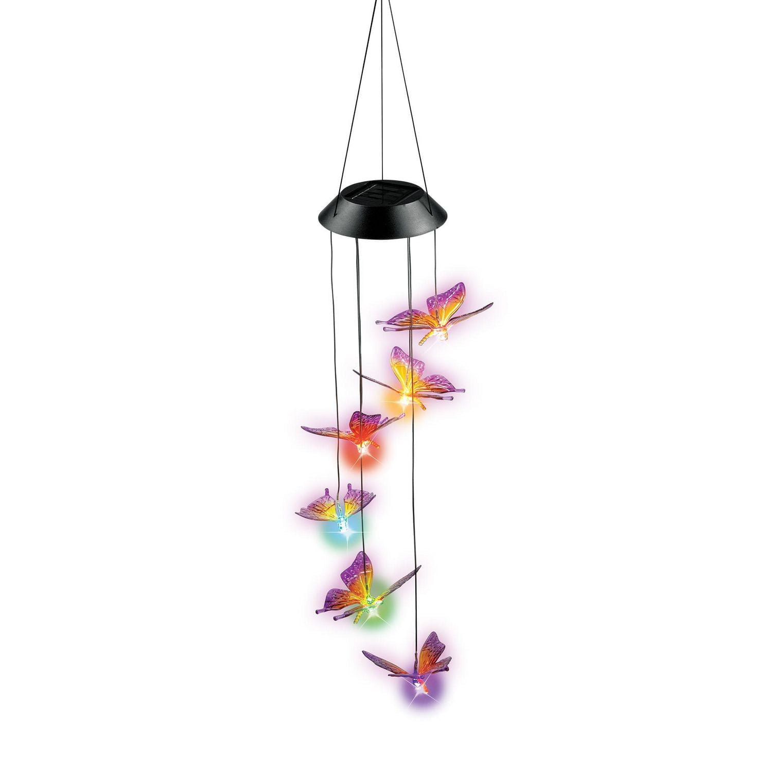 Merkury Innovations Solar Cascading Flying Birds with Color Changing ...