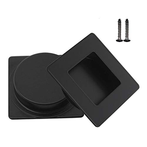 KNOBWELL 2 Pack Black Flush Pull Sliding Closet Door Finger Pull ... KNOBWELL 2 Pack Black Flush Pull Sliding Closet Door Finger Pull ...