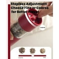 Red Electric Powered Kitchen Pepper And Salt Grinder Mill For Freshly ...