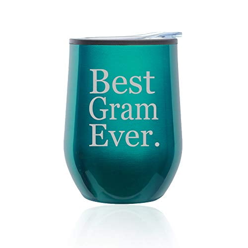 Stemless Wine Tumbler Coffee Travel Mug Glass With Lid Best Gram Ever