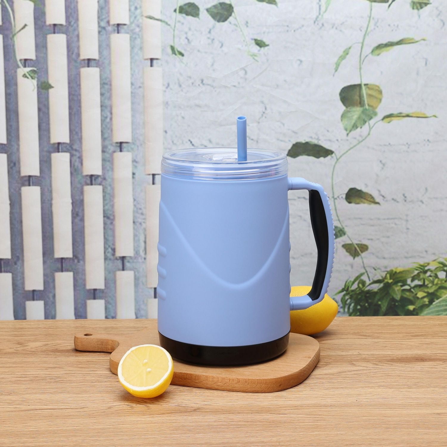 Click here for Mainstays Solid Blue Plastic Hydro Mug With Lid 50... prices