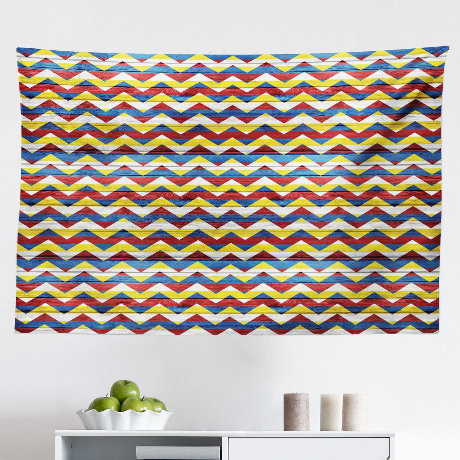 Chevron Tapestry, Digital Chevron Forms Technical Elements Retro ...