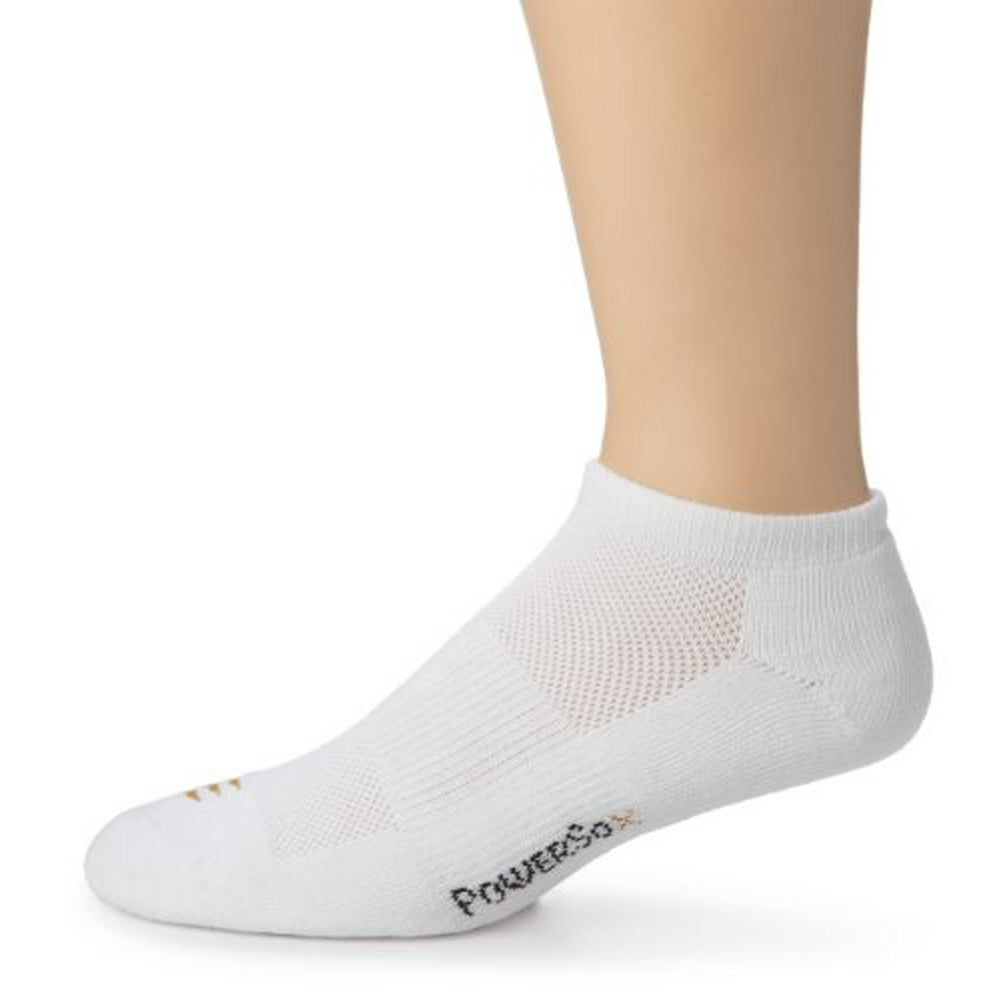 PowerSox - Men's Coolmax Cushion Lo Cut 3 Pack,White, Large (9-12.5 shoe size) - Walmart.com ...