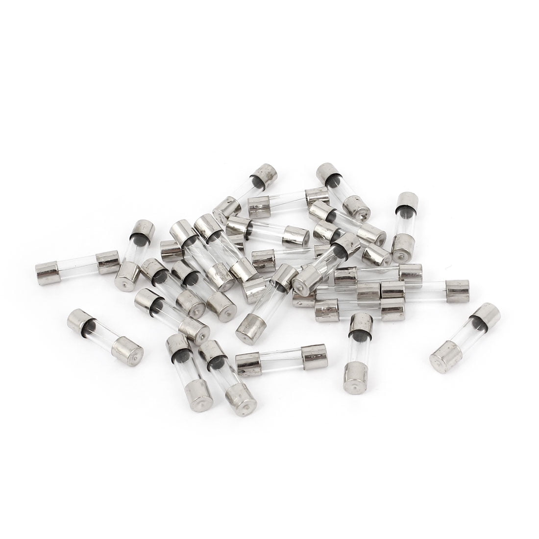 30 Pcs 250V 5A F5AL Quick Fast Blow Type Glass Tube Fuses 5mm x 20mm ...
